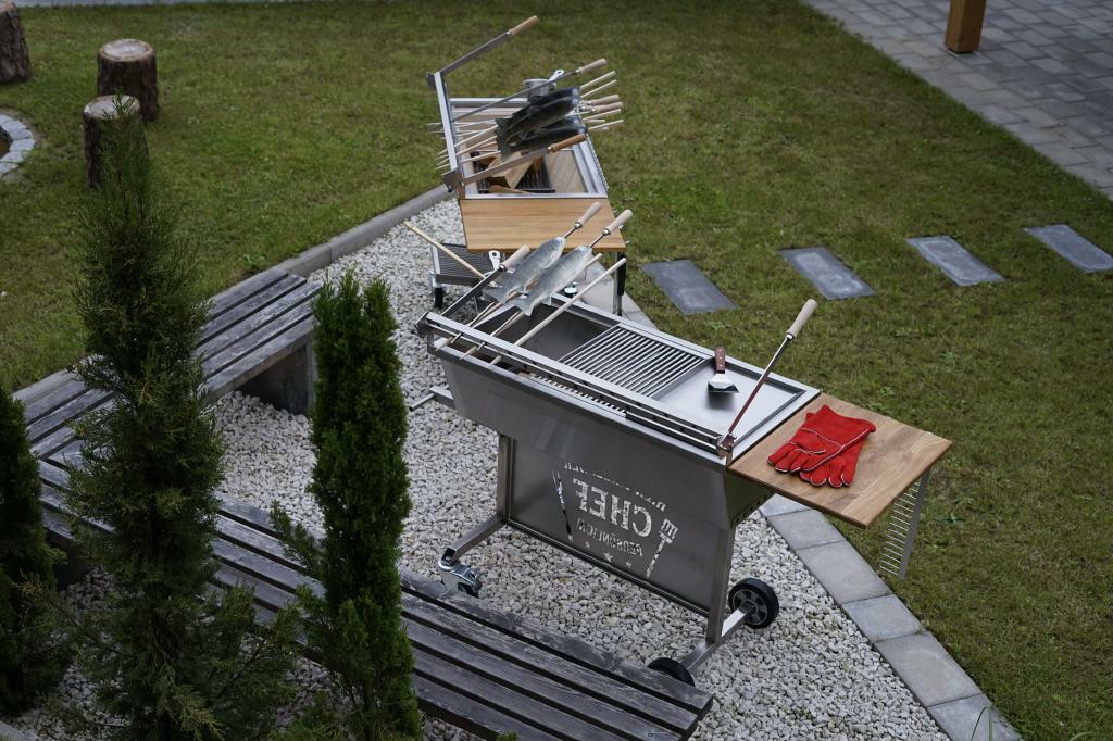 Edelstahl Steckerlfischgrill – Profi Grill für Gastronomie, Events ...