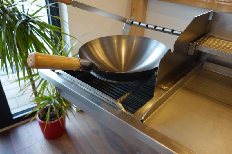 Grillpfannen nach Maß Grilleinsatz Wok Plancha