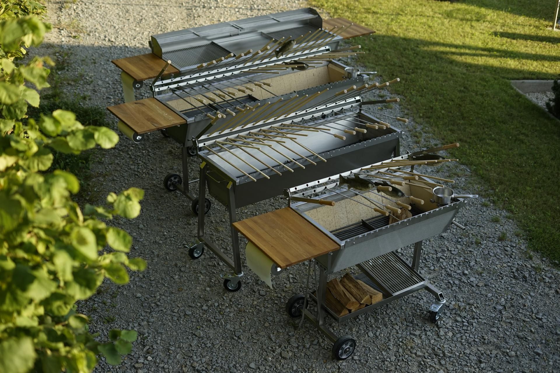 Edelstahl Steckerlfischgrill – Profi Grill für Gastronomie, Events ...